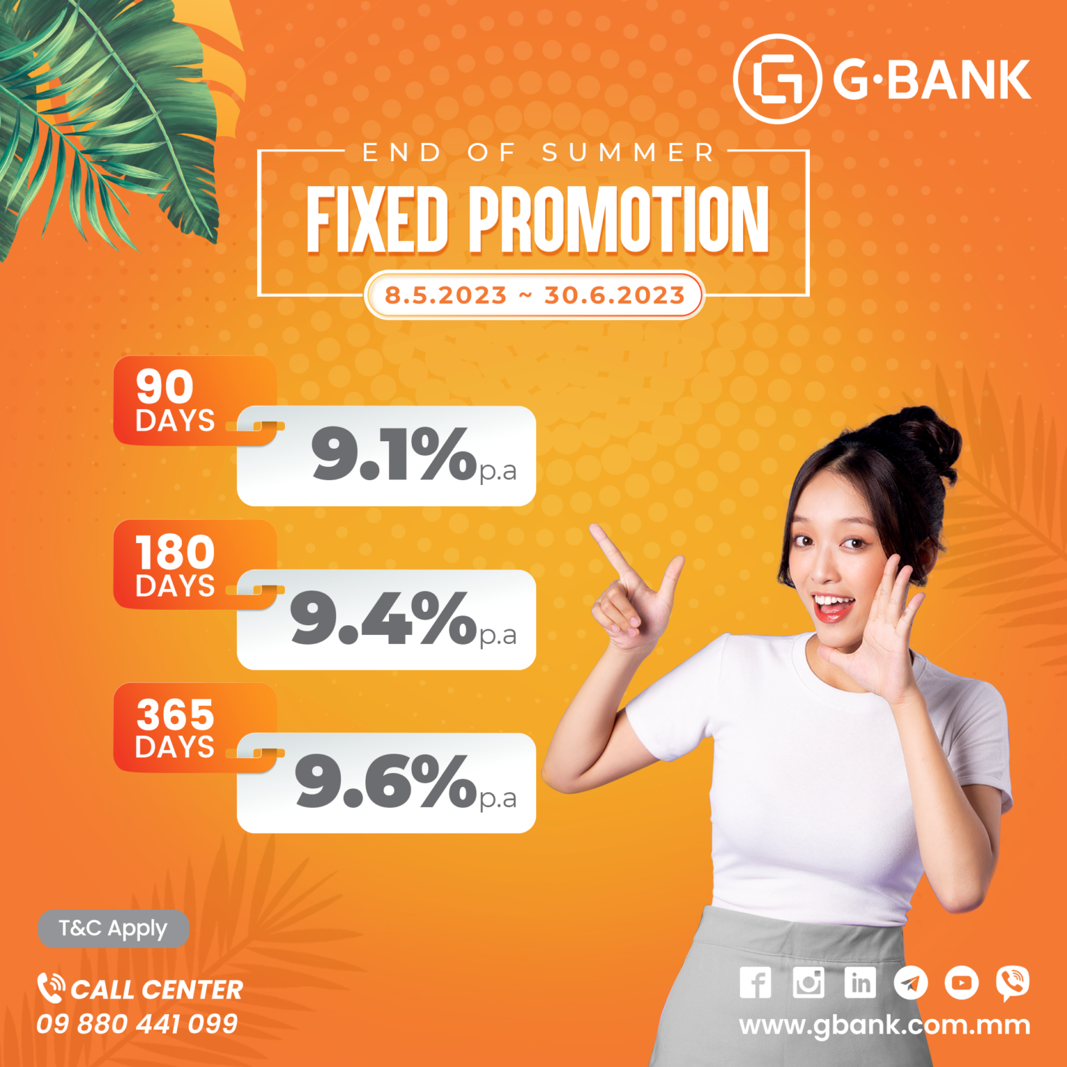 END OF SUMMER FIXED PROMOTION | G Bank